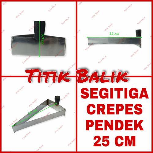 Jual Segitiga Cetakan Loyang Crepes Kecil 25 cm Perata Adonan Wajan ...