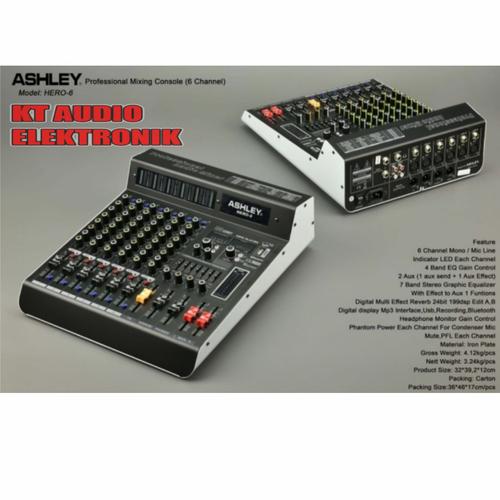 Jual mixer ashley hero 6 original 6 channel - Jakarta Barat - KTaudio ...