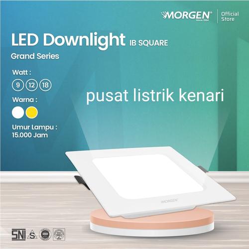 Jual MORGEN Downlight LED kotak Inbow LED Panel KOTAK 9 W 12 W 18 Watt ...