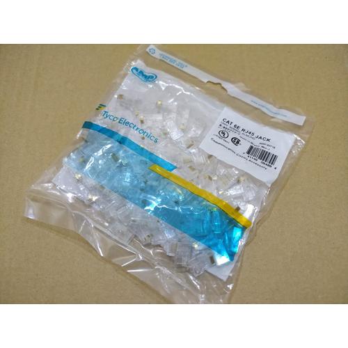 Jual Konektor AMP Commscope Harga Ecer Connector LAN ping RJ45 Cat5 ...