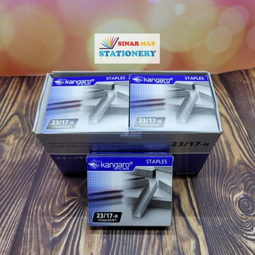 Jual Kangaro Isi Staples 23/17 | Isi Steples Stapler Jilid Buku 17 mm(5 ...