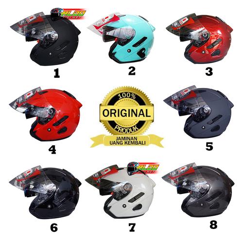Jual KYT GALAXY SLIDE ORIGINAL HELM HALF FACE CEWEK COWOK TERBARU / INK ...