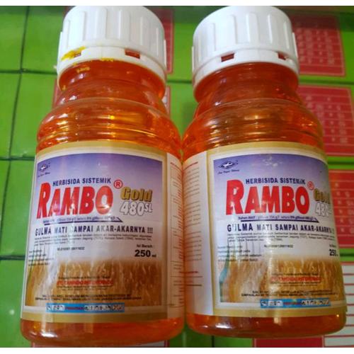 Jual Herbisida pembasmi Rumput liar dosis tinggi Rambo Gold 250 ml ...
