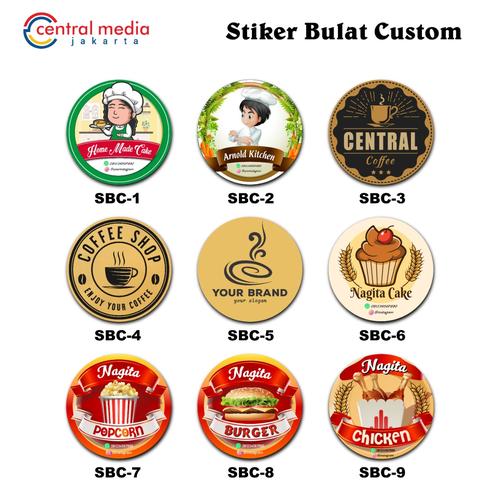 Jual Cetak Sticker Bulat Custom Stiker Label Kemasan Produk Online Shop ...