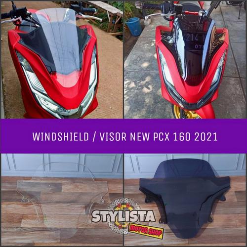 Jual WINDSHIELD PCX 160 VISOR MOTOR HONDA PCX 160CC - SMOKE - Kota ...