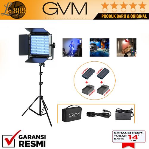 Jual Paket Lampu GVM 850D RGB LED Video Light Studio Kamera Led Camera ...