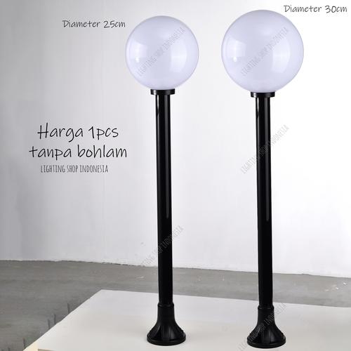 Jual Lampu taman stand bola susu 25cm 30cm waterpoof acrylic standing ...