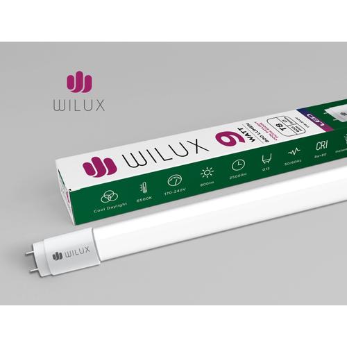 Jual Lampu WILUX LED TUBE - 9W - 600mm - Putih CDL 6500K - TLED T8 ...