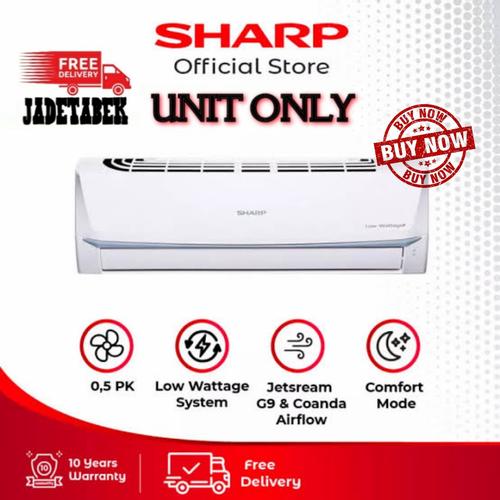 Jual SHARP AC SPLIT 1/2 PK AH-A5UDL UNIT ONLY LOW WATT THAILAND - Kota ...