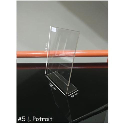 Promo AKRILIK BROSUR TYPE- A5L ACRYLIC MENU/LEBEL DISPLAY STAND - A5L ...