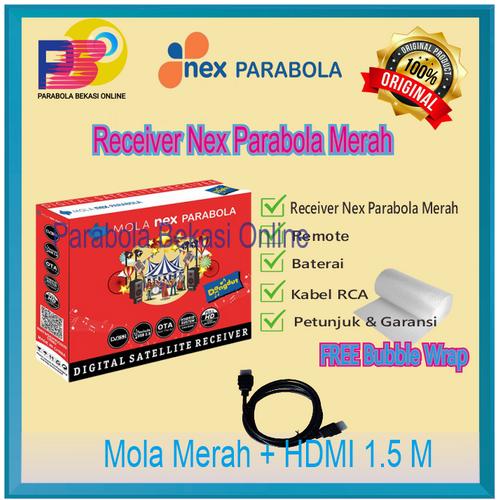 Jual Receiver Nex Parabola Merah/Kuning - Mola Merah+HDMI - Kota Bekasi ...