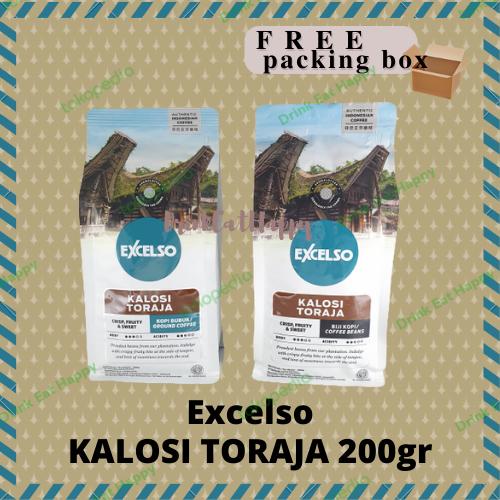 Jual EXCELSO KALOSI TORAJA 200gr Kopi Bubuk Biji 200 gram - Bubuk ...