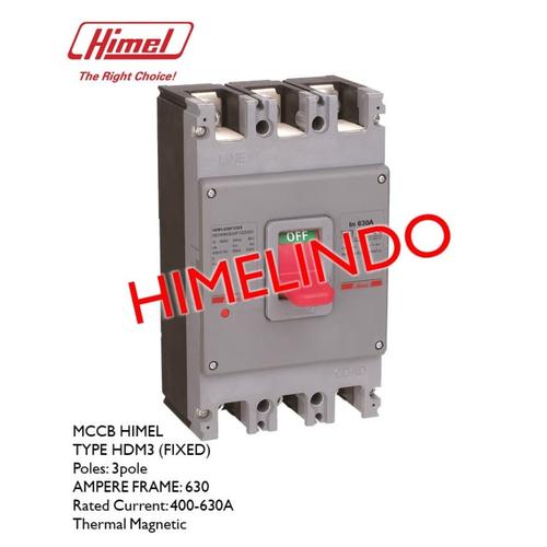 Jual HIMEL MCCB 3P - 630A - 50kA HDM3-630F Mag-therm - Kab. Tangerang ...