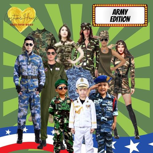 Jual Baju Kostum Karnaval Anak dan Dewasa TNI AU-AL-AD) WOMAN & MAN ...
