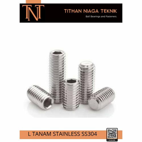 Jual Baut L tanam stainless m6x8 drat 1.0 ss 304 / set screw m6 x 8 mm - Kota Tanjung Pinang ...