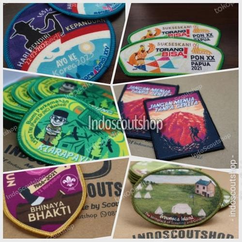 Jual Custom Emblem Patch Badge Sublimasi/Printed Merrow Terbaik - Kab ...