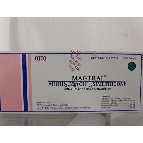 Jual MAGTRAL TABLET KUNYAH RASA STRAWBERRY & MINT PER STRIP ISI 10 ...