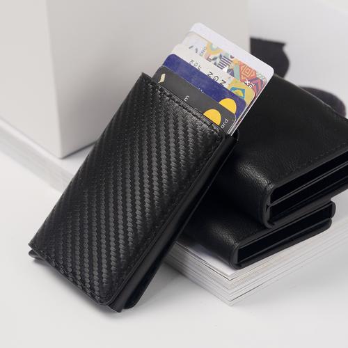Jual Dompet Pria Slim Kartu Cardholder RFID Zed Wallet - Single Black ...