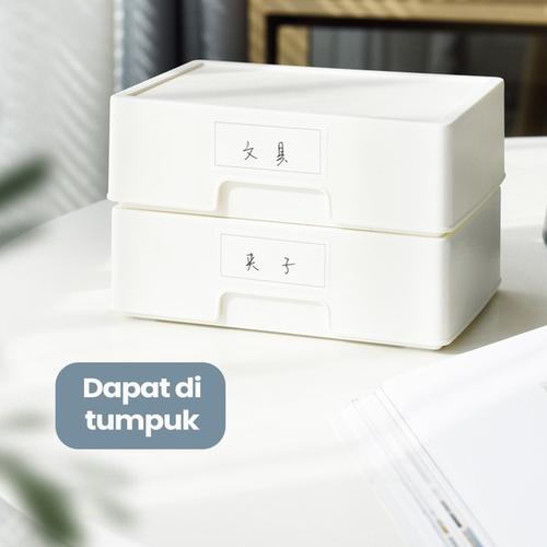 Jual Storage Box Tempat Penyimpanan Alat Tulis Multifungsi Warna Putih ...