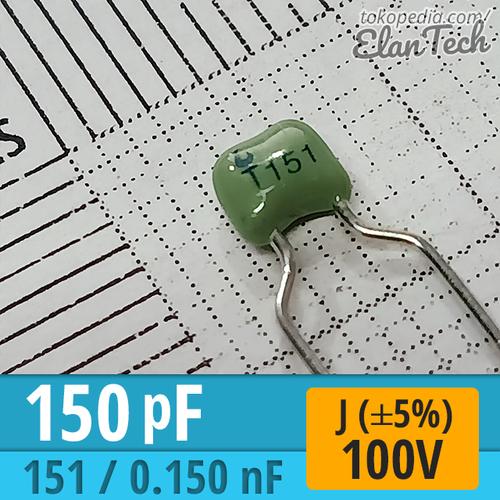 Jual 150pF / 151 MLCC Torch Ceramic Capacitor 150 pF Kapasitor ElanTech ...