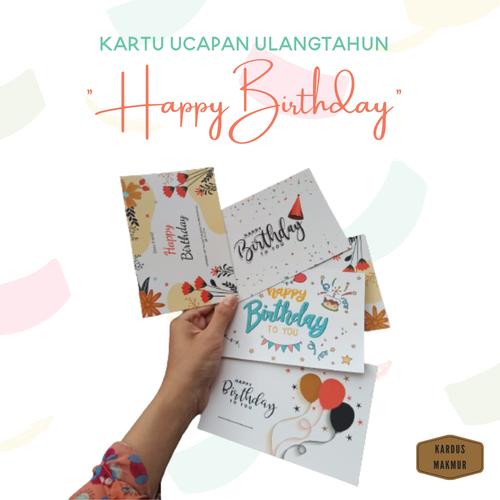 Jual Greeting card / kartu ucapan happy birthday untuk tambahan kotak ...