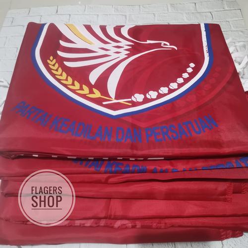 Jual [ISI 50 PCS] BENDERA PARTAI KEADILAN DAN PERSATUAN / PKP 60x90 CM ...