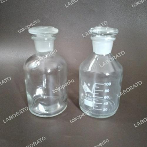 Jual BOTOL REAGEN 125ml BENING MULUT KECIL REAGENT BOTTLE CLEAR 125 ml ...