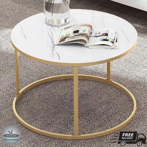 Jual European Style Round Marble Table Meja Marbel Tipe Bulat - Putih ...