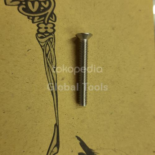 Jual JF ss m4 x 40 baut obeng + verseng persing 4x40 FH ss304 stainless ...