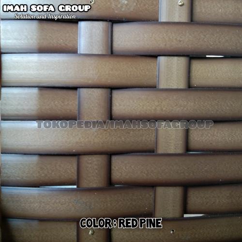 Jual Sample WARNA Rotan Sintetis (10cm x 10cm) - Brown Pine - Kab ...