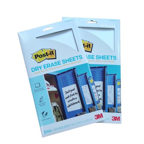 Jual STICKY NOTES POST IT DRY ERASE SHEETS KERTAS PAPAN TULIS 7X11 IN 3 ...