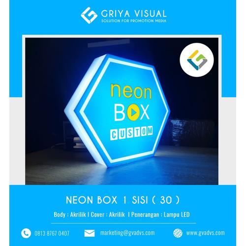 Jual NEON BOX CUSTOM FULL AKRILIK 30CM - Jakarta Selatan - Griya Visual ...
