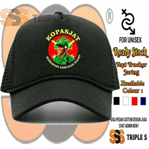 Jual TOPI TRUCKER JARING KOPASJAT KOMANDO PASUKAN HAJAT TOPI HANSIP ...