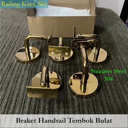 Promo BRAKET BULAT HANDRAILING KE TEMBOK MODEL GOLD - Kota Surabaya ...