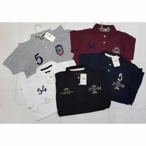 Jual kaos kerah polo tshirt pria polos motif zara man sisa export ...