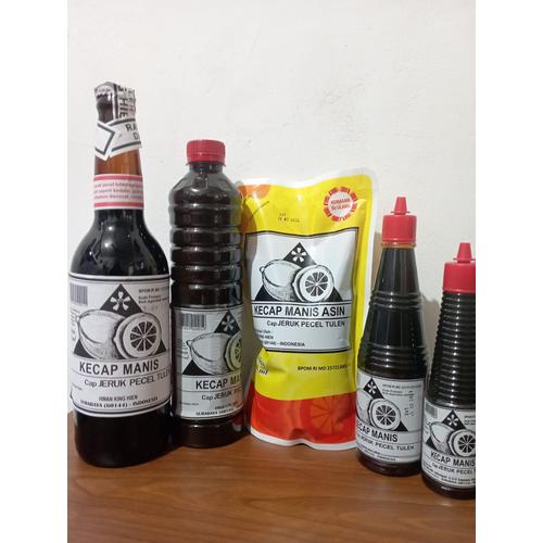 Jual Cap Jeruk Tulen, Kecap manis khas Surabaya 600ml - Botol Plastik ...