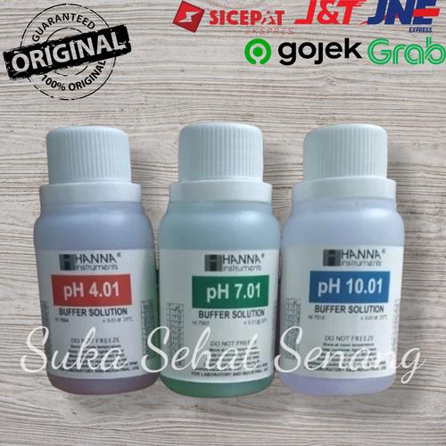 Jual cairan Buffer Solution ph Hanna pH 4 - pH 7 - pH 10 Kemasan 100 ml - ph 10 - Jakarta Utara ...