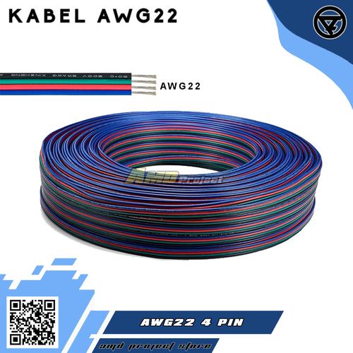 Jual Kabel AWG22 4 Jalur RGB Pin 50 Cm Per Meter Led Strip Cable awg 22 - 1 Meter - Kota ...
