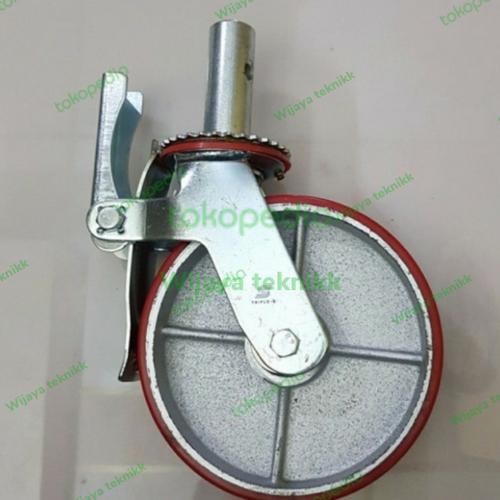 Jual roda scafolding 6 inch polyurethane roda scaffolding 6" pu - Kota ...