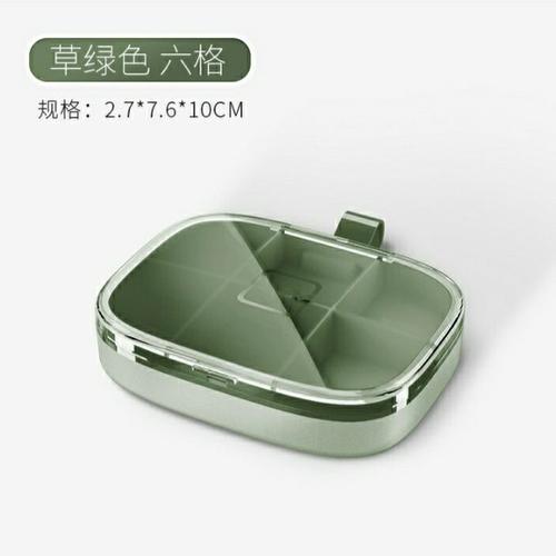 Jual Kotak Tempat Obat Vitamin Harian 6 Sekat dengan Tutup Transparan ...