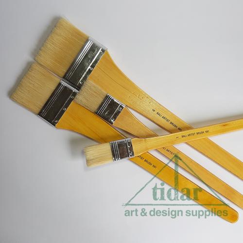 Jual Bali Artist Brush 691 - Kuas Lukis Panjang Flat / Datar / Gepeng ...