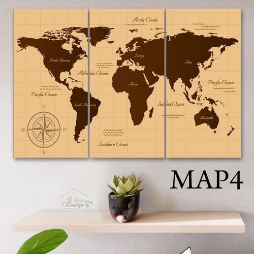 Jual Hiasan Dinding Kamar Dekorasi Rumah Pajangan World Map Peta Dunia ...