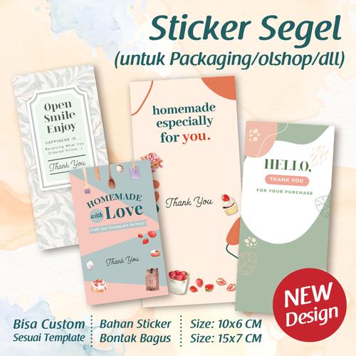 Jual [Isi 60-100] Sticker Segel/ Sticker Box/ Label Packaging - S-01 ...