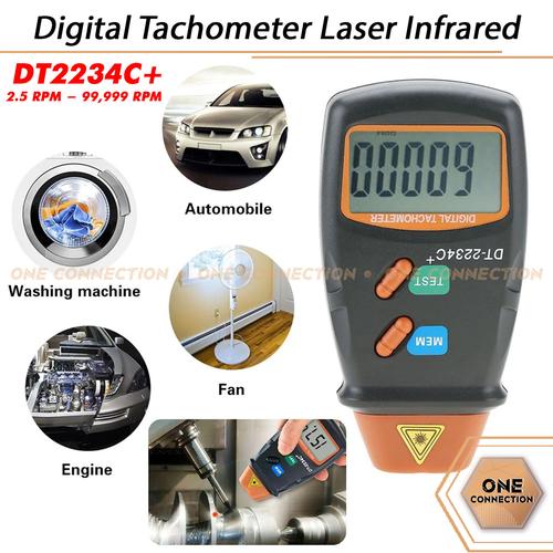 Jual LCD Digital Laser Infrared Tachometer RPM Alat Ukur Kecepatan ...