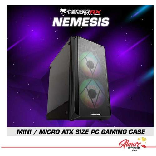 Jual VENOM RX NEMESIS MINI / MICRO ATX SIZE RGB GAMING CASE - Kab ...
