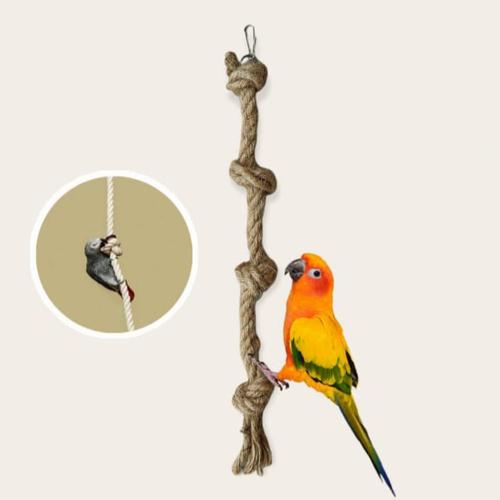 Jual Mainan panjat climbing rope tali serat natural burung parrot ...