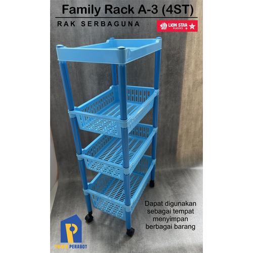 Jual Rak Family Susun 4 Rak Serbaguna/Rak Salon SS-4 Lion Star A-3 ...