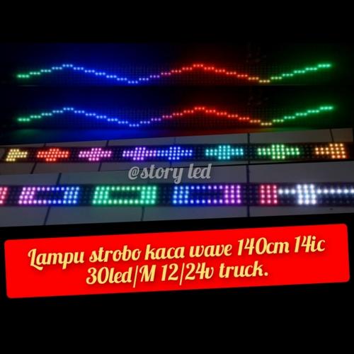 Jual strobo kaca wave 140cm led renggang - 12 volt, 140cm, truck - Kab ...