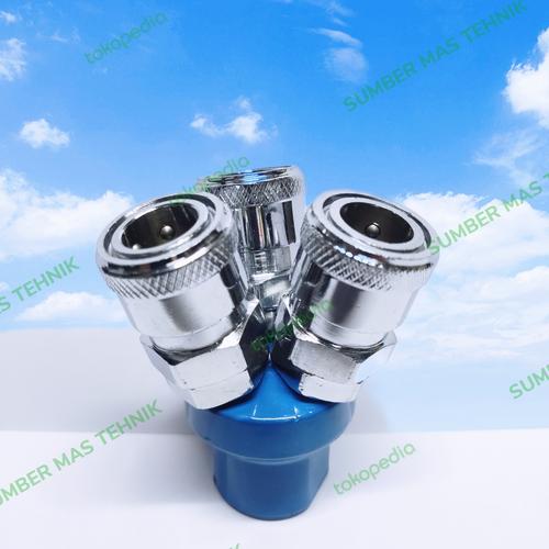 Jual COUPLER ANGIN 3 WAY KOPLER ANGIN CABANG 3 SAMBUNGAN ANGIN ...