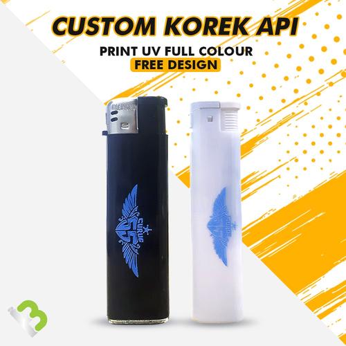 Jual Custom Korek Api Gas Bara/Korek Api Gas Lighter Print UV Full ...